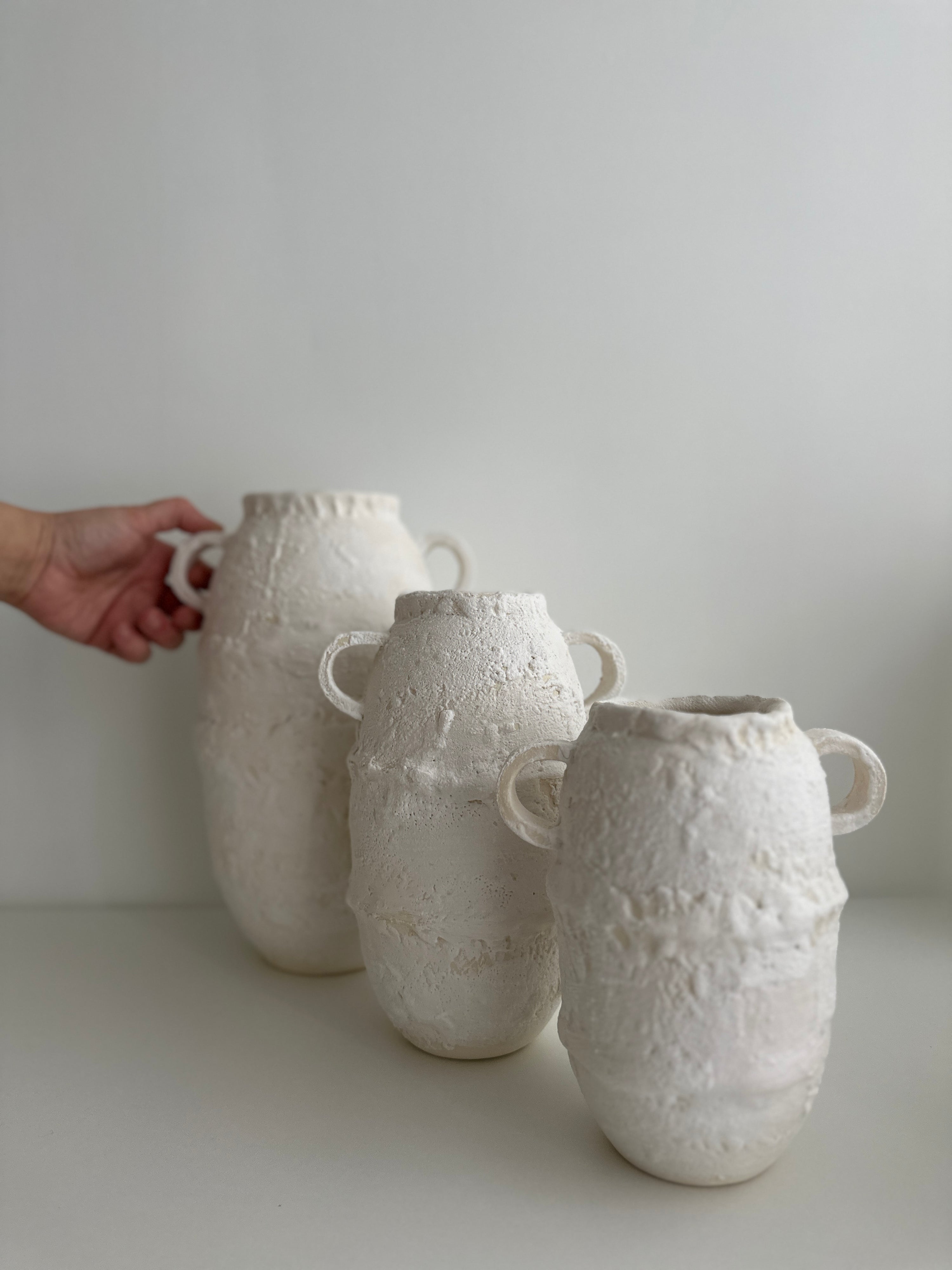 Handmade Textured Ceramic Vases | Rustic Neutral Home Decor – MuddyHeart