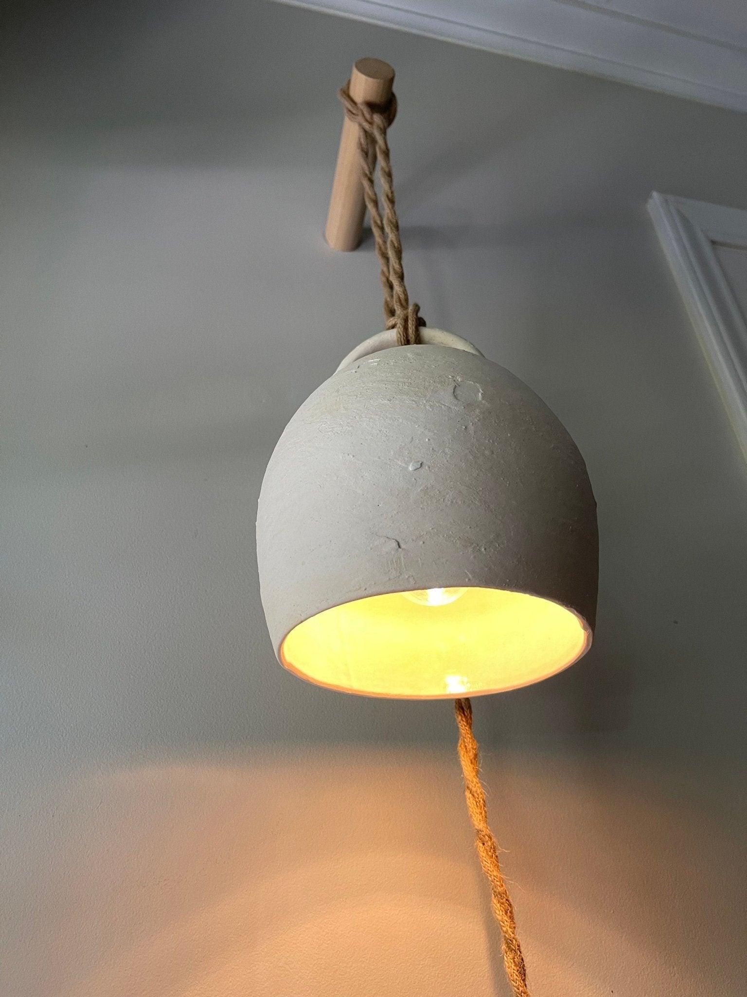Customizable Bell Clay Pendant Lighting - MuddyHeart