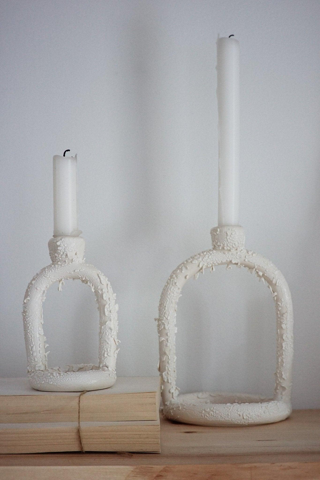 Handmade Modern Minimal Arc Candlesticks - MuddyHeart