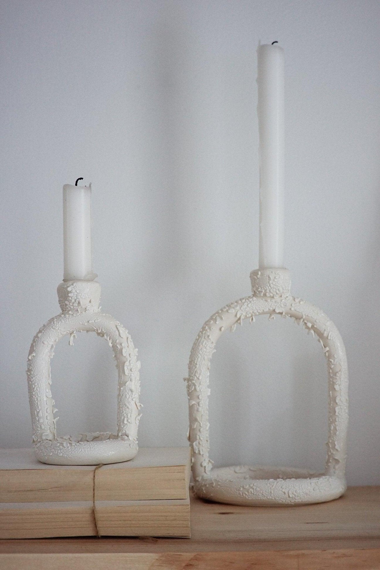 Handmade Modern Minimal Arc Candlesticks - MuddyHeart