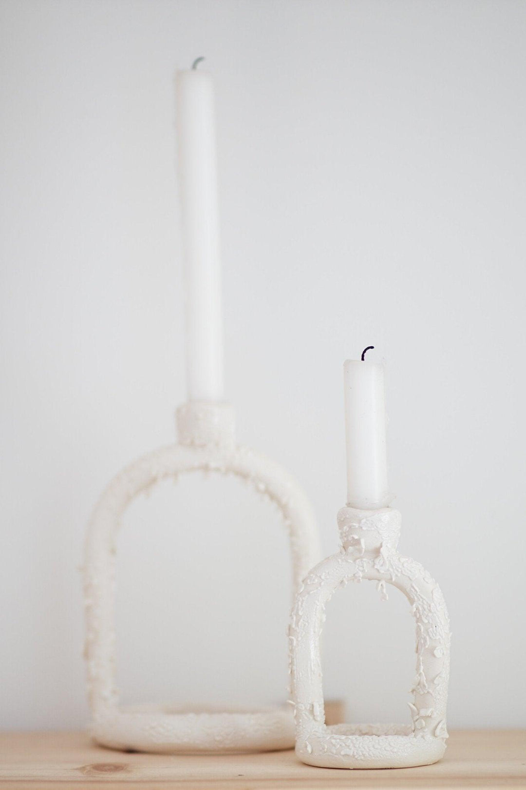 Handmade Modern Minimal Arc Candlesticks - MuddyHeart