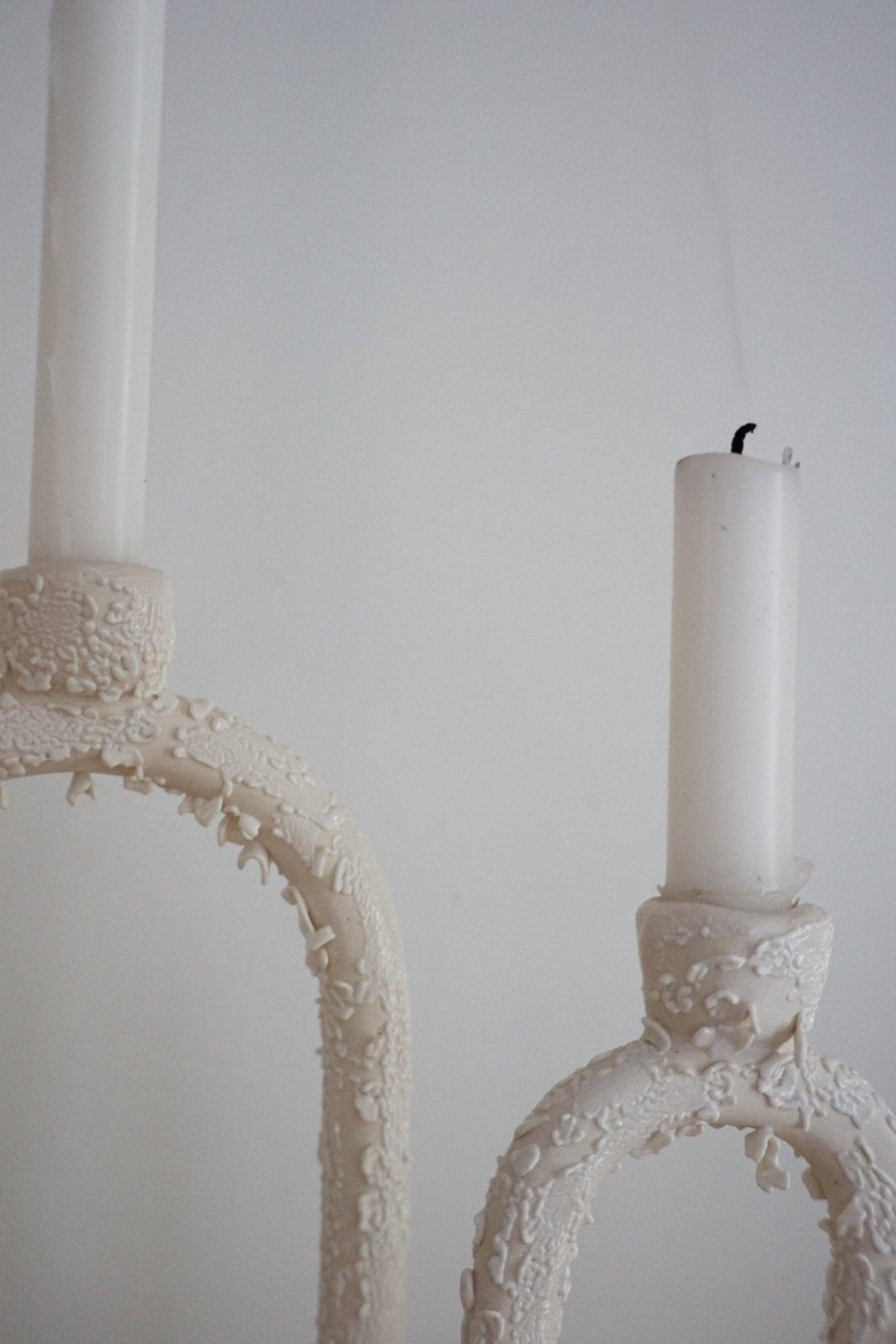 Handmade Modern Minimal Arc Candlesticks - MuddyHeart